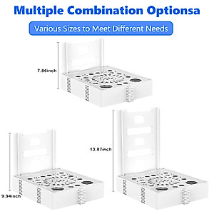 BoxLegend Tshirt Organizer 10 Pieces Closet Organizer Ease of Stacking Stackable Closet Organizer Sturdiness Suitable for Pants Shorts Pajamas Long-Sleeved Shirts T-Shirts and Towels