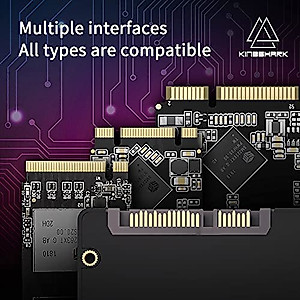 Kingshark gamer M.2 SSD 64GB SATA III 6 Gb/s, (2280mm) Internal Solid State Drive - Compatible with Desktop PC Laptop (M.2 2280, 64GB*5Pack)
