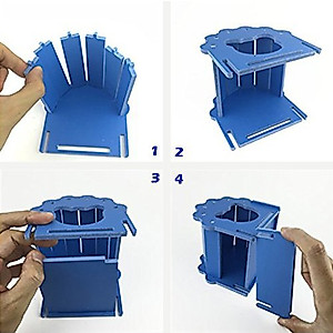 Hamster House Cage Wood Chew Toy DIY Colorful Hut for Hamster Gerbil Rat Small Animals Hideout with Free Hamster Lead Leash (L, Green)