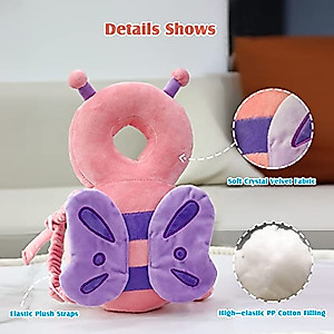 Calody Baby Head Protector Cushion Toddler Backpack, Baby Safety Products for Baby Toddler Walker, Baby Back Protection for Crawling & Walking (Butterfly)…