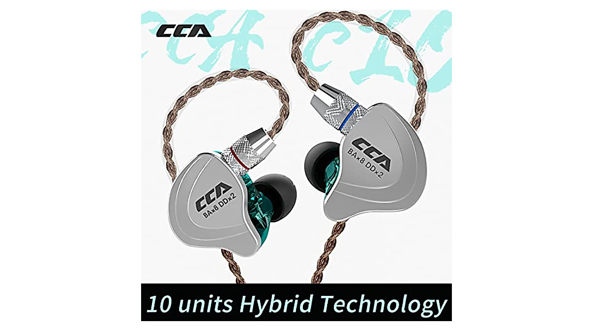 CCA C10 In-Ear Monitor Headphones for Musicians & Audiophiles