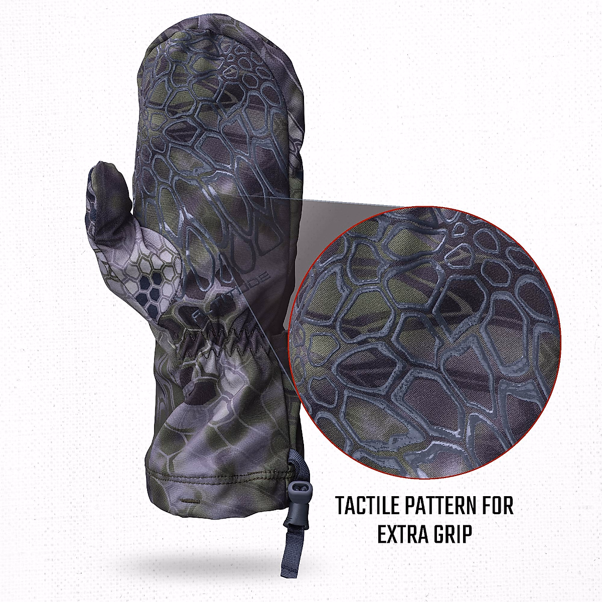 Kryptek Bora Camo Overmitt, Altitude Collection Featuring Windproof, Water Shedding Technology