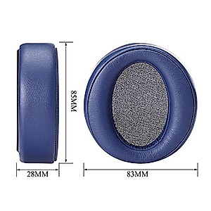 MDR-XB950BT Ear Pads Replacement Earpads Cup Cover Memory Foam Cushion Compatible for Sony MDR-XB950BT MDR-XB950N1 MDR-XB950B1 MDR-XB950AP MDR-XB950/H Wireless Headphones (Blue)