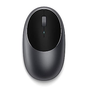 Satechi Mouse for MacBook Pro – M1 Wireless Mouse with Rechargeable Type C Port – Bluetooth Mouse for MacBook Pro, MacBook Air, Mac Pro, iMac, Mac Mini, iPad, iPad Pro, iPad Air & More - Space Gray