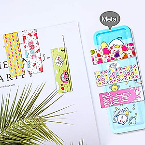 TUPARKA 36 PCS Magnetic Bookmarks Valentine's Day Bookmark Gift for School Prizes and Valentine's Party Favors for Kids