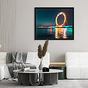PUEOR 16x20 Poster Frame Picture Frames Black - 3 Pack - Display11x14 with Mat or 16x20 Photos without Mat - Solid Wood with Plexiglass - Wall Mounting Horizontal and Vertical (16x20 Inch)