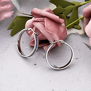 Thin Blue Line Earrings Thin Red Line Earrings (Earrings-Blueline)