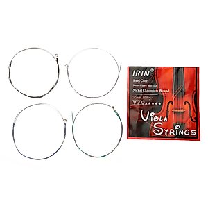 Viola String 4pcs Set V70 Viola Strings Set Reinforced Nickle String for Viola Replacement Part