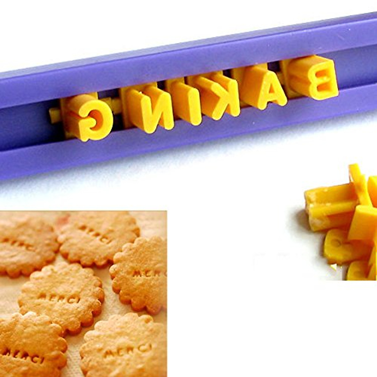 Cookie Stamps, Numbers Alphabet Stamps for Cookie Chocolate, 72pcs, 100% BPA Free