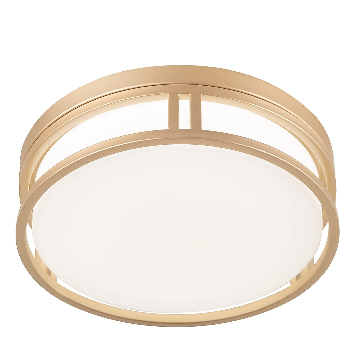 Flynix 12.5 Inch LED Flush Mount Ceiling Light Fixture, 26W, Super Bright 1700 Lumens, 3 Color 3000K/4000K/5000K, Dimmable Ceiling Lamp for Bedroom Hallway Bathroom Kitchen (Gold)