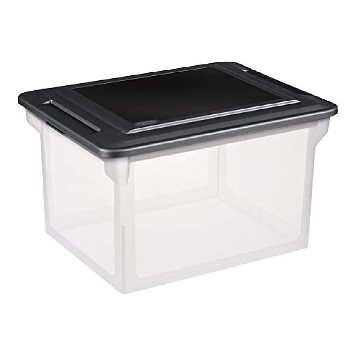 FILE STORAGE BOX CLR/BLK