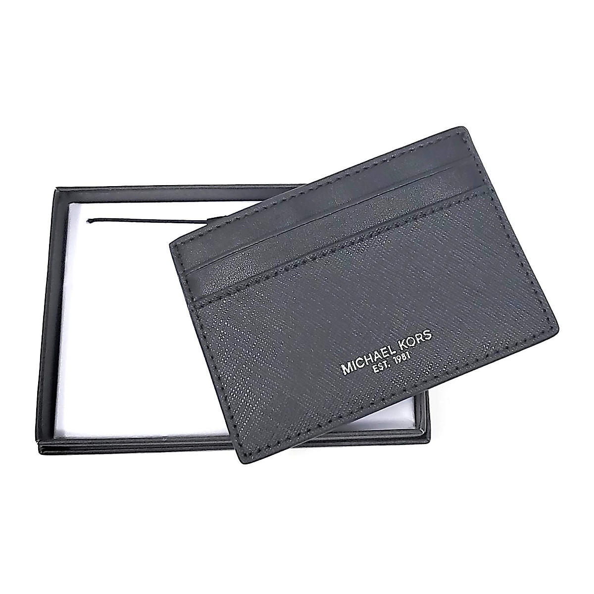 Michael Kors Andy Leather Card Case/Wallet (Black)