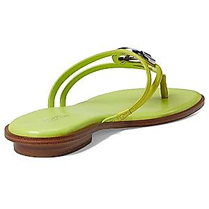 Michael Kors Hampton Flat Sandal Bright Limeade 7.5 M