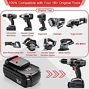 VANTTECH 2Pack PC18B 18V 3.6Ah Ni-Mh Replacement Battery for Porter Cable 18V Battery PC188 PC18B-2 PC18BLEX PCC489N PCMVC PCXMVC Compatible with Porter Cable 18V Cordless Power Tools