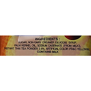 Unknown DEDE Instant Thai Tea Drink with and Sugar 12 Pockets, cream, 14.76 Ounce