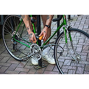 Kryptonite Evolution Mini-7 Bike U-Lock with Cable, Heavy Duty Anti-Theft Bicycle U Lock, 13mm Shackle and 10mm x4ft Length Security Cable with Mounting Bracket and Keys