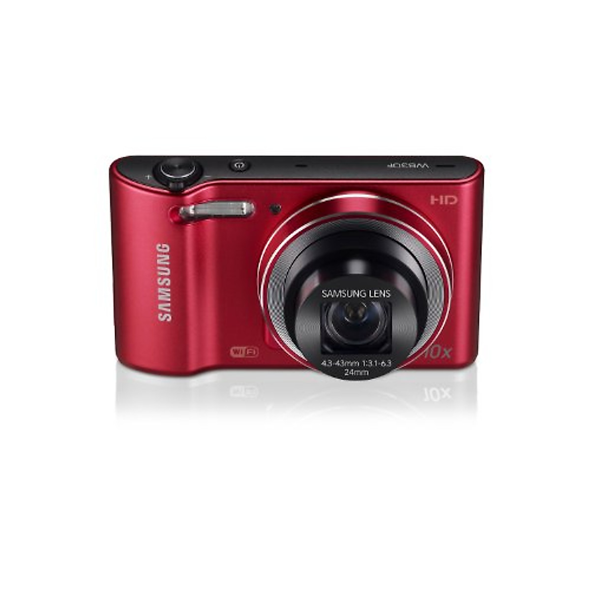Samsung WB30F 16.2MP Smart WiFi Digital Camera with 10x Optical Zoom and 3.0" LCD Screen (Red) (OLD MODEL)
