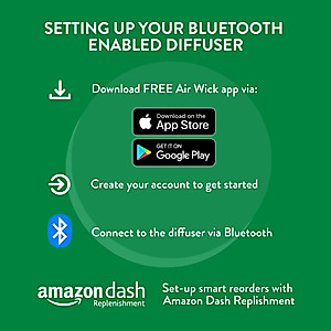 Air Wick Essential Mist Bluetooth Starter Kit, Essential Oil Diffuser (Diffuser + 2 Refills), Air Freshener, Lavender & Almond Blossom and Mandarin & Sweet Orange scents