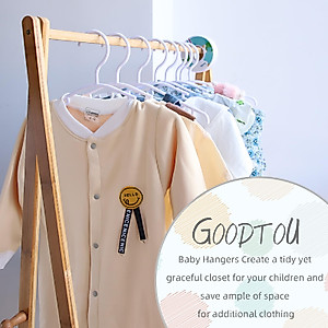 Plastic Kids Hangers Baby Hangers 60 Pack White Baby Clothes Hangers Bulk Kid Hangers Toddler Hangers Infant Hangers for Closet