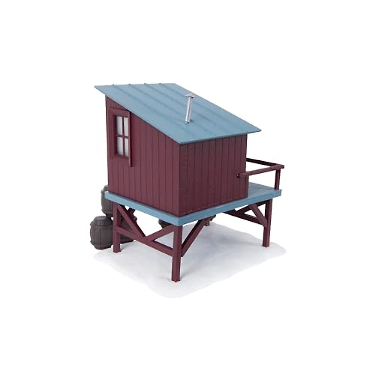 Lionel The Polar Express, Electric O Gauge Model Train Accessories, Barrel Shed (Non-Illuminated, Plastic Barrels, GL)