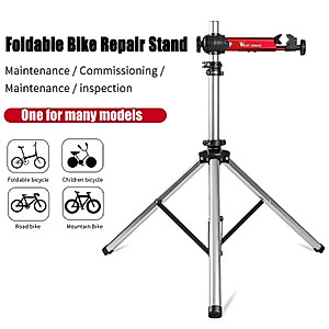 West Biking Bike Repair Stand(Max 85 Lbs) - Adjustable Foldable Bike Workstand With Quick Release,Bicycle Maintenance Rack Workstand For Home Mechanics,Tripod Base Park Tool Repair Stand