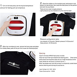 HTVRONT Heat Press Machine for T Shirts, 10"X10" Portable T Shirt Press Machine, Fast Heat-up Iron Press Heat Transfer Machine for Hat, Vinyl, Sublimation (Raspberry)