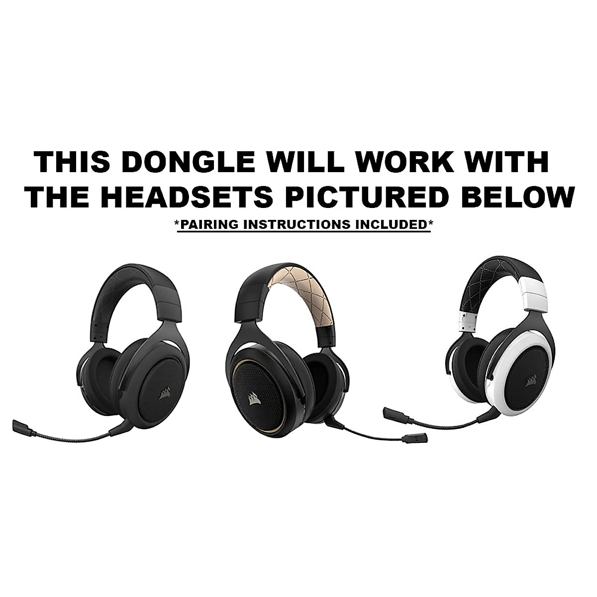 Corsair HS70 Pro Wireless Gaming Headset USB Dongle Receiver Transceiver Plug Replacement CA-8910041