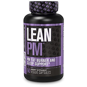 Jacked Factory Lean PM Night Time Fat Burner, Sleep Aid Supplement, & Appetite Suppressant for Men and Women - 60 Stimulant-Free Veggie Weight Loss Diet Pills