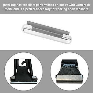 Recliner Pawl Cap for Lazy Boy Recliner Parts |Recliner Replacement Parts fit for La z boy-Lazyboy Recliner Rocker Ratchet Pawl Cap -Silver Galvanized Steel(6 pc)