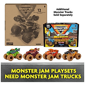 Monster Jam, Megalodon Loop of Doom Stunt Playset with Exclusive 1:64 Scale Die-Cast Monster Truck for Kids Toys for Boys Ages 3 4 5 6 and Up