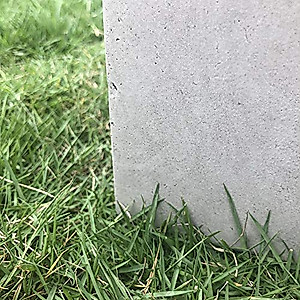 Kante 20.3" H Tall Rectangular Concrete Planter, Modern Square Diameter Plant Pot with Drainage Hole and Rubber Plug for Indoor Outdoor Home Patio Garden, Weatheted Concrete