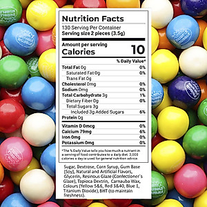 Gumballs for Gumball Machine - 0.5 Inch Mini Gumballs for Kids - Gumball Machine Refills - 1 LB Chewing Gum - Fruit Flavored Bubble Gum