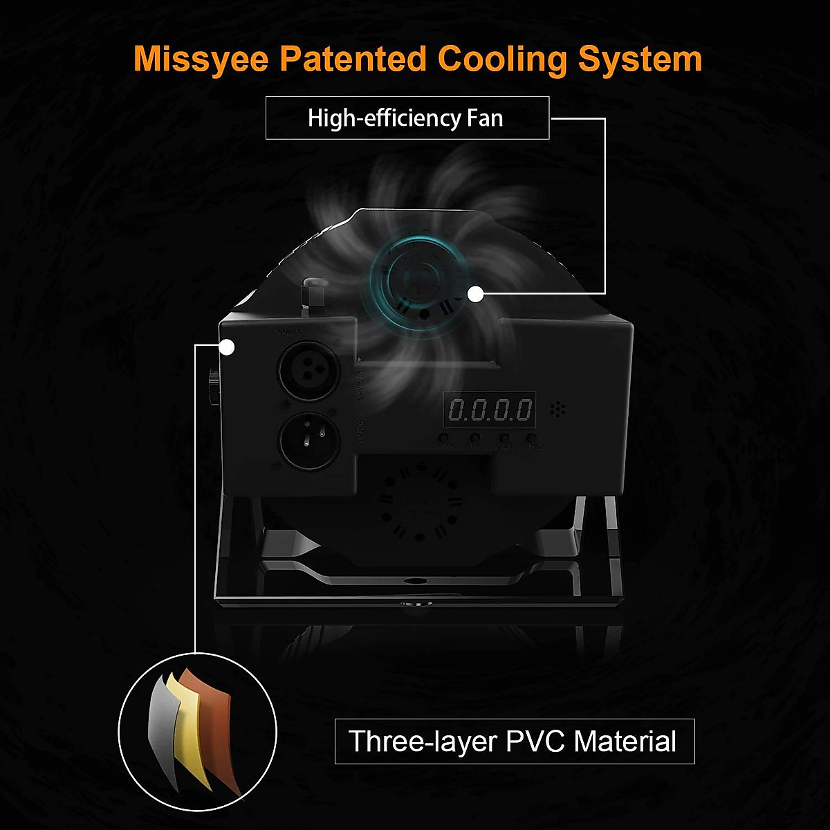 Missyee 18 RGB LED DJ Stage Uplight -DMX Control Sound Activated with Remote Control and 7 Modes LED for Wedding, Events, Christmas and Halloween Music Disco Party -R&D in USA -8 Pack