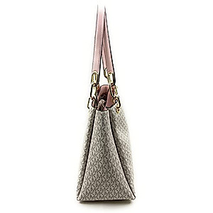 Michael Kors Women's Trisha Large Shoulder Bag Tote Purse Handbag (Vanilla multi)