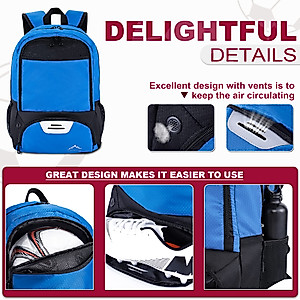 Himal Outdoors Soccer Bag-Backpack for Soccer,Backpack for Football & Volleyball & Handball,Sports Bag with Separate Cleat and Ball Holder