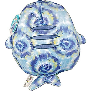 SQUISHMALLOW KellyToys - 12 Inch (30cm) - Luther The Blue Tie Dye Shark - Super Soft Plush Toy Animal Pillow Pal