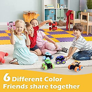 Monster Truck Toys for Kids Boys Girls Toddlers 3, 4, 5, 6, 7, 8 Years Old, Friction Powered Truck Toy Cars Vehicles, Sand Toys, Beach Toys, Sand Box Toy Gifts for Boys Girls Toddlers (6 Pack)