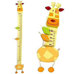 I'm Wood and Fabric Wall Growth Chart, Height Measurement, Scale, Ruler for Kids (Cow)