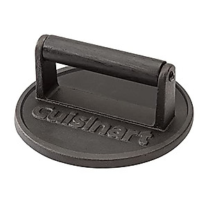 Cuisinart CBW-201 Butter Wheel Stainless Steel & Smashed Burger Press, Cast Iron CISB-111
