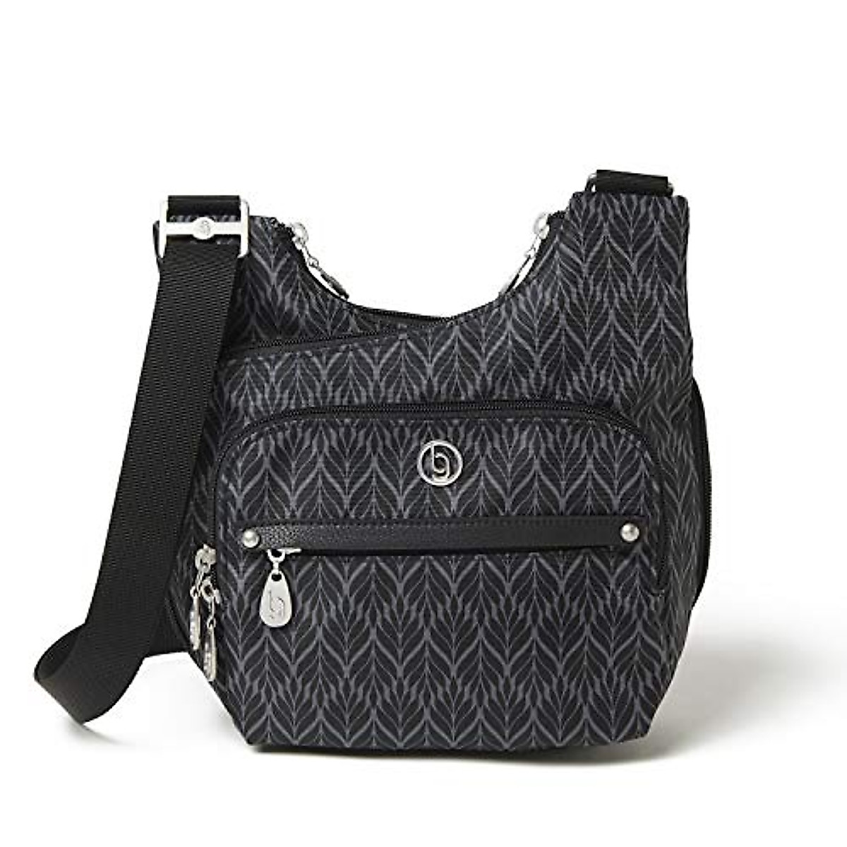 bg by baggallini Charlotte Crossbody Bag (Geo Floral Print)