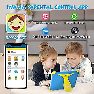 ATMPC 8 inch Tablet for Kids Android 11 Kids Tablet, 2.1GB RAM 32GB ROM, 2.4G WiFi, with Protective, Preinstalled Parental Control Children Education Toddler Tablet, GMS Certified YouTube Netflix