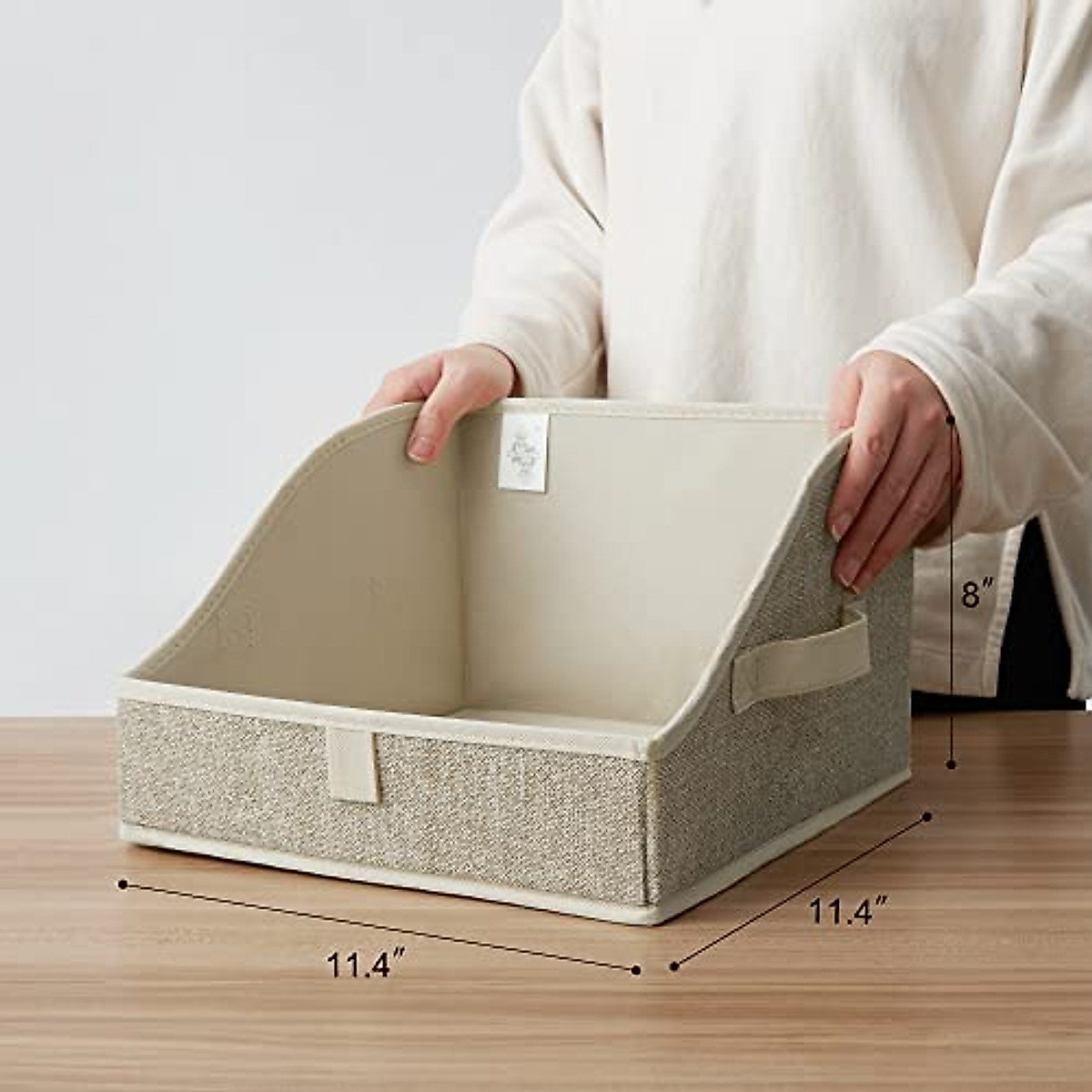 GRANNY SAYS Bundle of 3-Pack Trapezoid Storage Bins & 1-Pack Hanging Closet Organizer