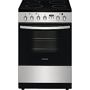 Frigidaire FCFE2425AS 24" Electric Freestanding Range with 4 Burners, Smoothtop Cooktop, Storage Drawer, in Stainless Steel
