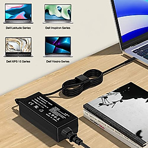 65W Replacement AC Adapter Laptop Charger for Dell Latitude 13 3301 3310 3390 14 3400 3410 3420 3490 15 3500 3510 3520 3590 Vostro 13 5301 5390 14 5401 5402 5490 15 3558 3559 Power Cord