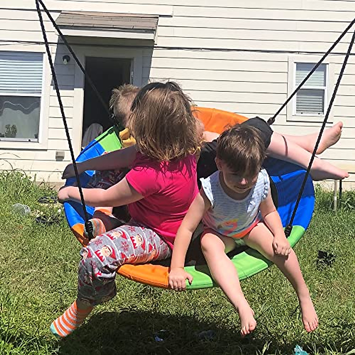 40 Inch Tree Swing Saucer Swing Tree Saucer Swings for Kids Outdoor Swing Round Swing Seat