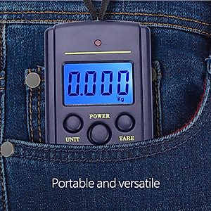 Fishing Scale, Portable Electronic Balance Digital Hook Hanging LCD Display Portable Scale