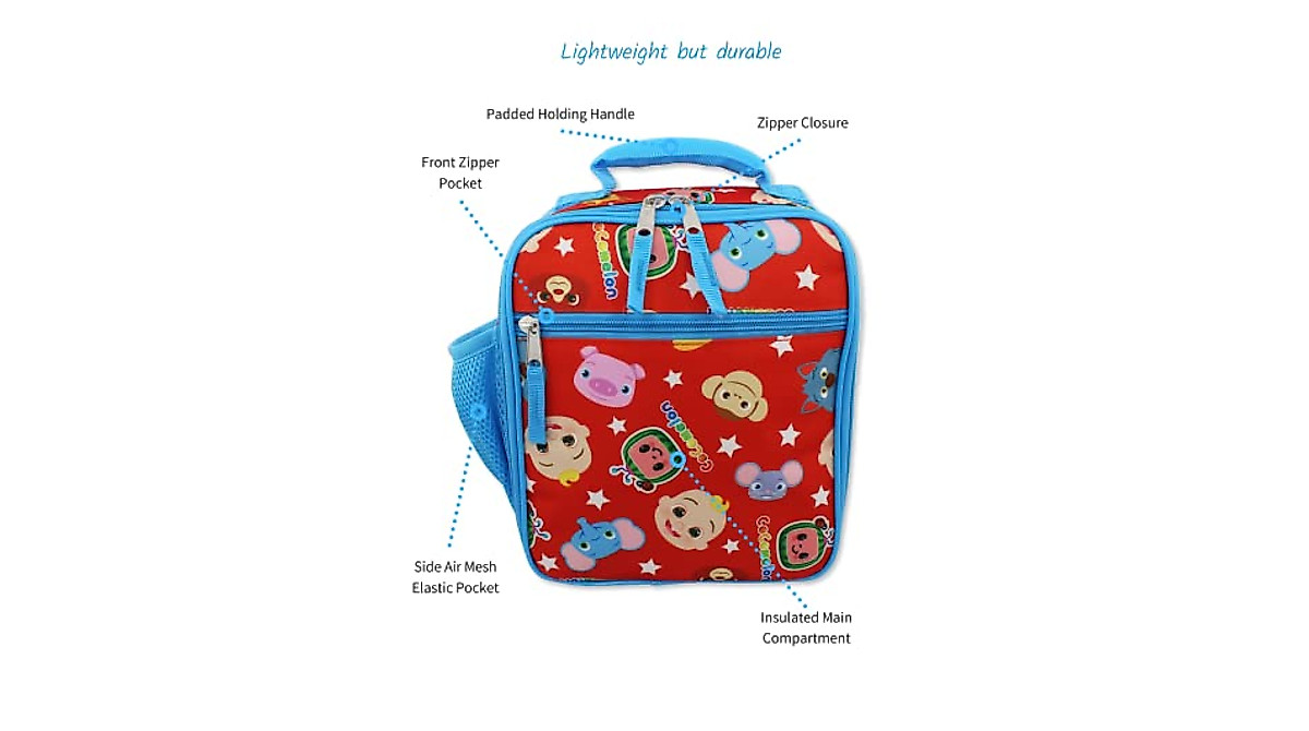 Cocomelon Insulated Lunch Box for Kids - Fun & Safe