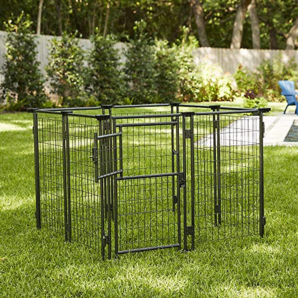 TWO by TWO Haven Expandable Kennel, Black, Medium