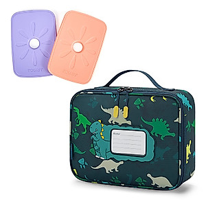 TOURIT Lunch Bag for kids Bundle with 2 Ice Packs