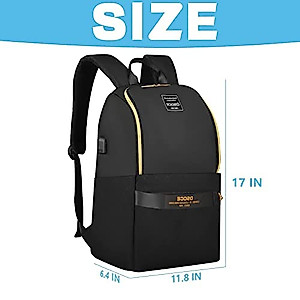 OSOCE Women's Light Weight Casual Daypack, Small School Backpack with Deep Pocket, Student Book Bag fit for 14 Inch Laptop, Business Work Office
